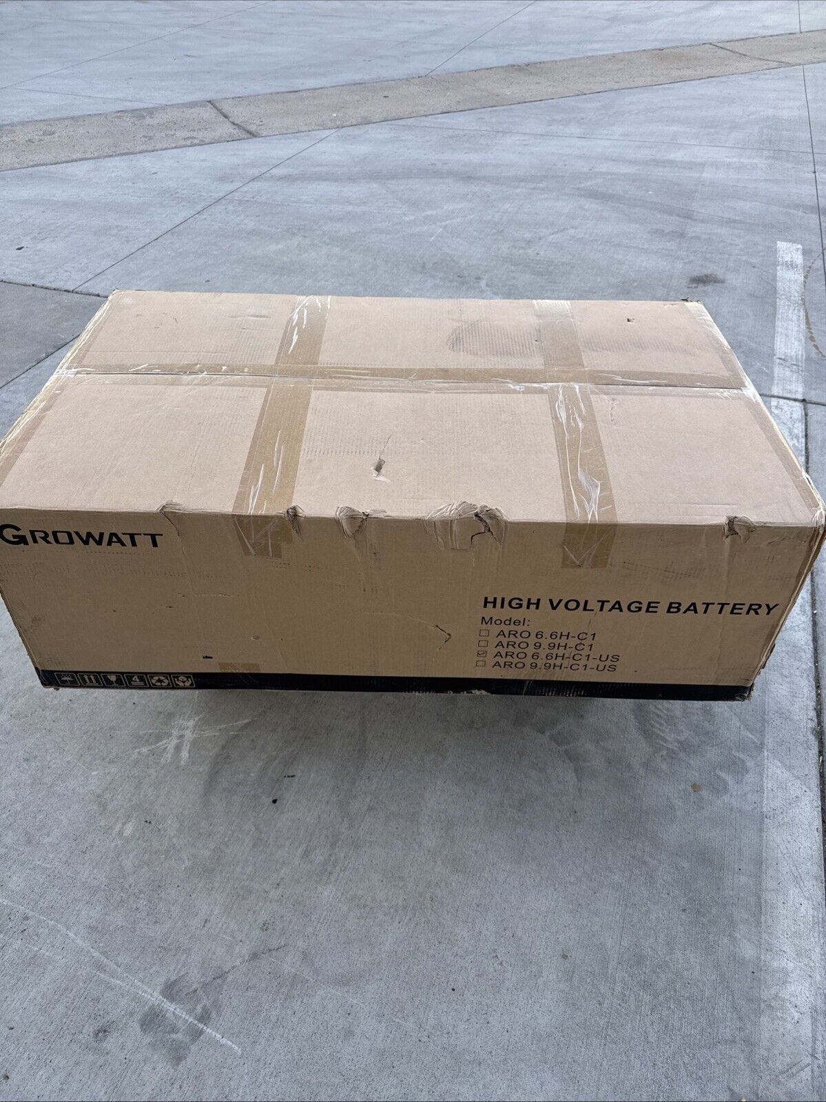 Growatt 6.6 kWh Solar Battery Bank ARO 6.6H-C1-US High Voltage Battery ...